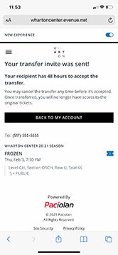 Mobile Tickets | Wharton Center for Performing Arts